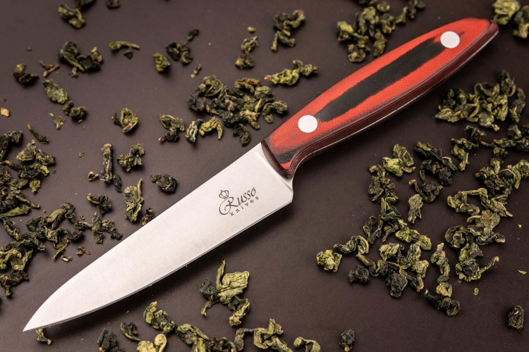 Кухонный нож Alexander S AUS-8 Red G10 — купить по цене от 3 635 руб ...