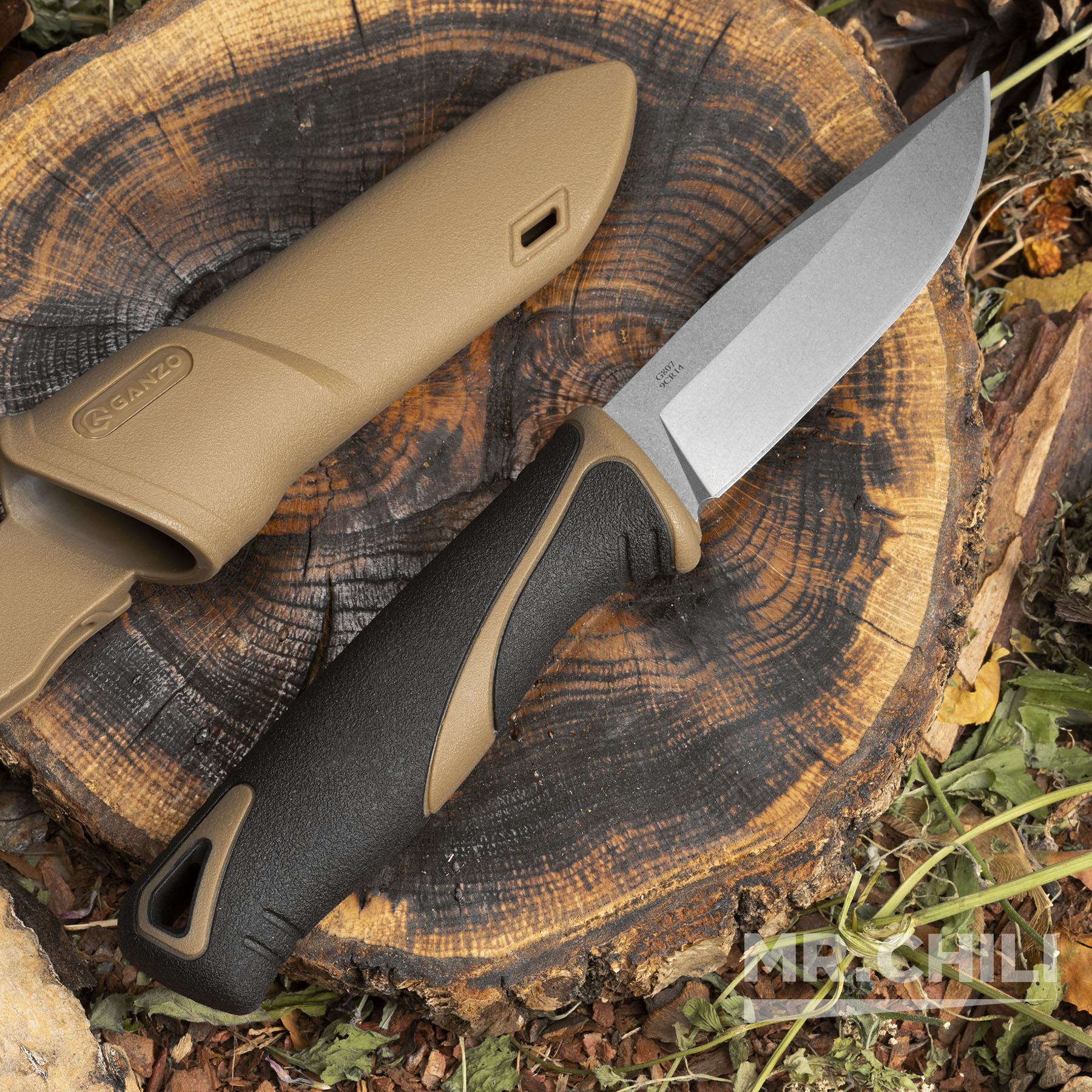 Нож Ganzo G807 песочный, G807-DY — купить по цене от 2 390 руб. руб ...